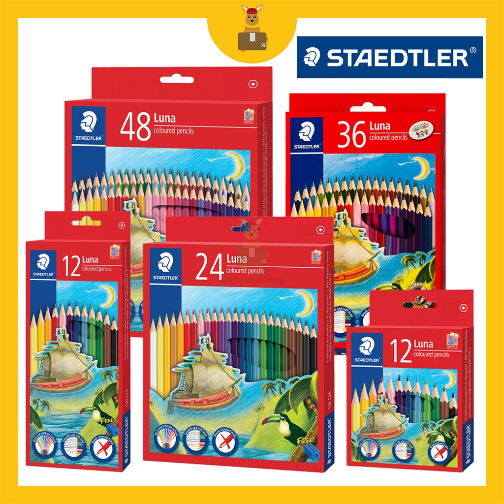 STAEDTLER Luna Permanent Coloured Color Pencils (12S/12L/24/36/48 ...