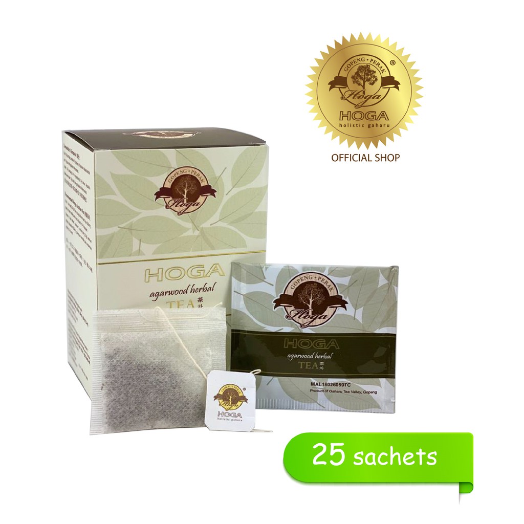 HOGA Gaharu Tea| Agarwood Herbal Tea(25TB)|贺嘉沉香茶|Organic Tea for ...