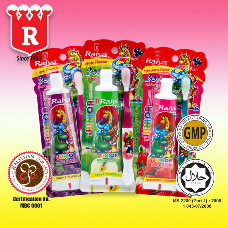 Raiya Junior Toothpaste 75g& Toothbrush(Assorted) | Shopee Malaysia