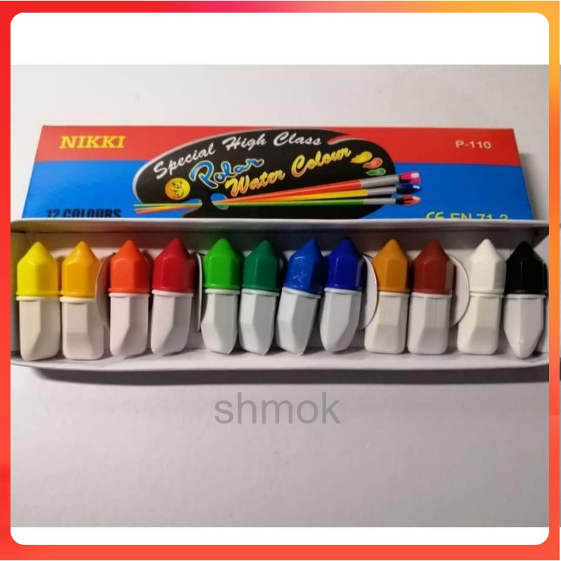 NIKKI WATER COLOUR P-110 (12 COLOUR) | Shopee Malaysia