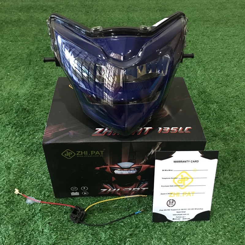 JAMINAN 1 TAHUN ZHI PAT LED HEADLAMP HEADLIGHT LC135 V1-V8 Y15Z SYM VF3I SRL115 F.I | Shopee ...