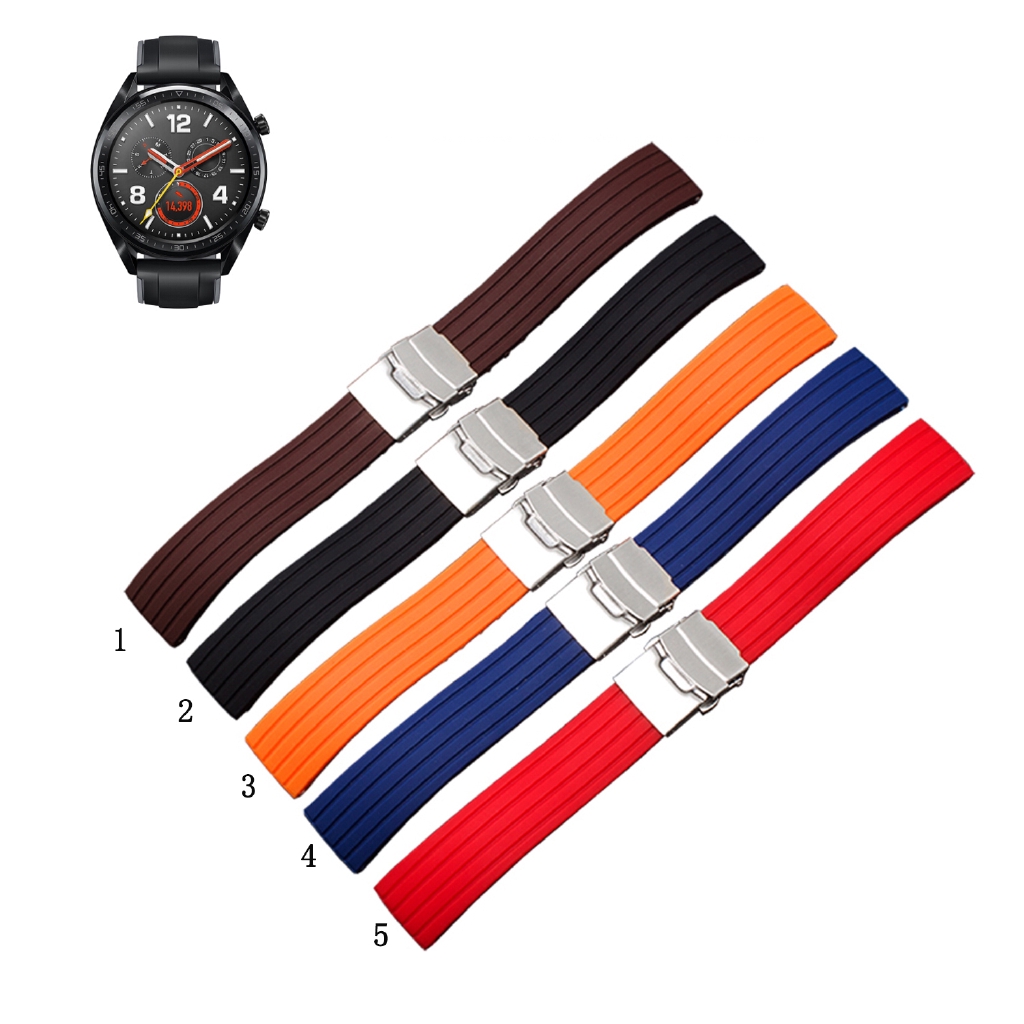 Soft Silicone Band Rubber Watch Strap for Huawei Watch GT 5 4 3 2 GT2e ...