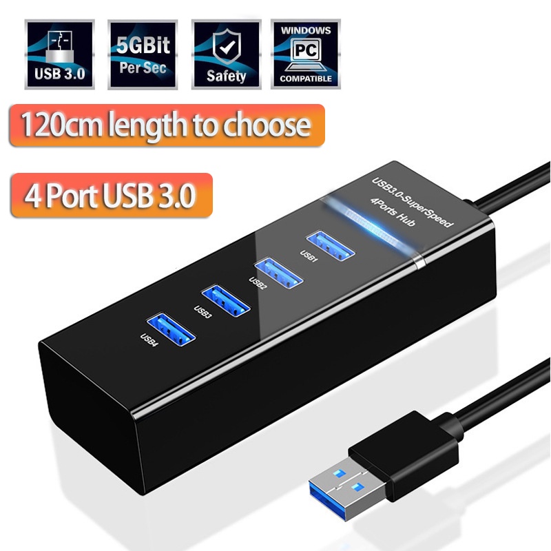 4 ports High Speed HUB / High-Speed 4 Port USB 3.0 / Multi HUB Splitter ...