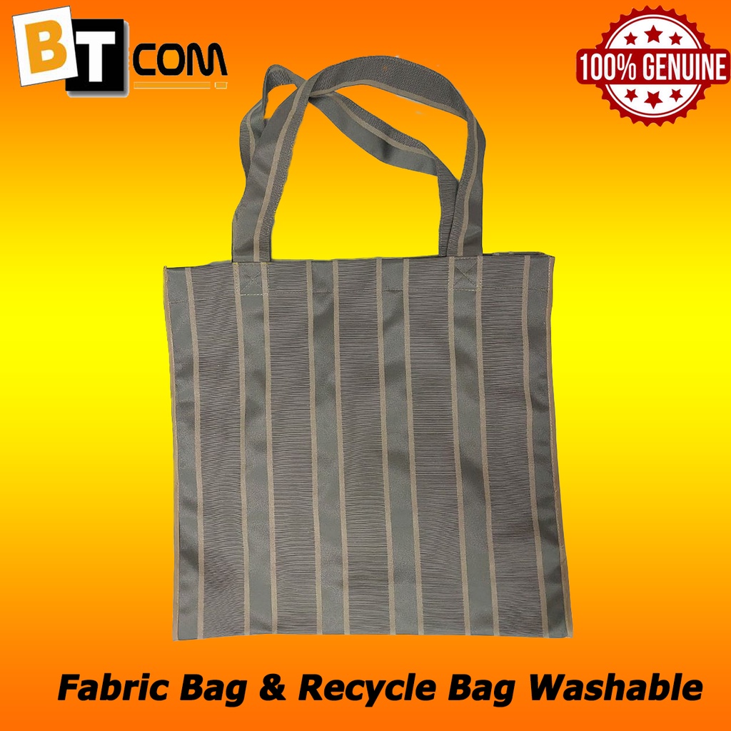 Fabric Bag & Recycle Bag Washable (Brown) | Shopee Malaysia