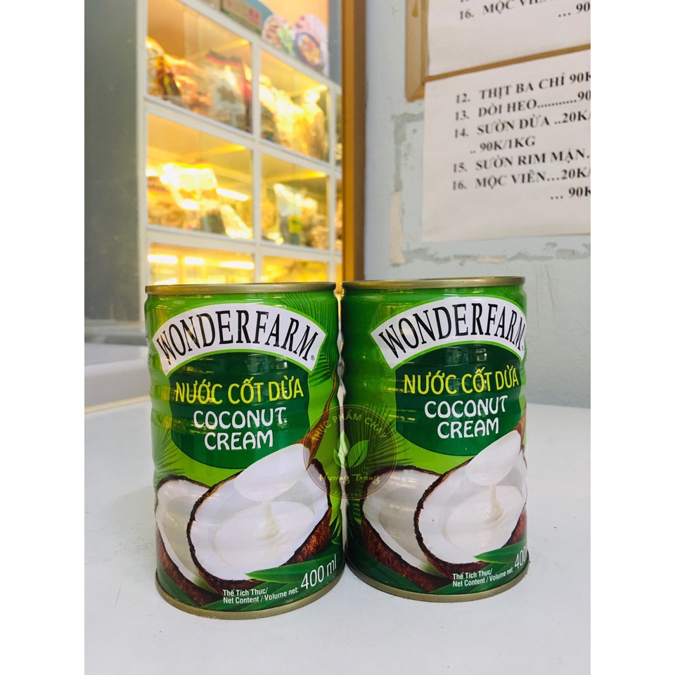 Wonderfarm Coconut Milk Can 400ml (Company Standard Goods) | Shopee ...