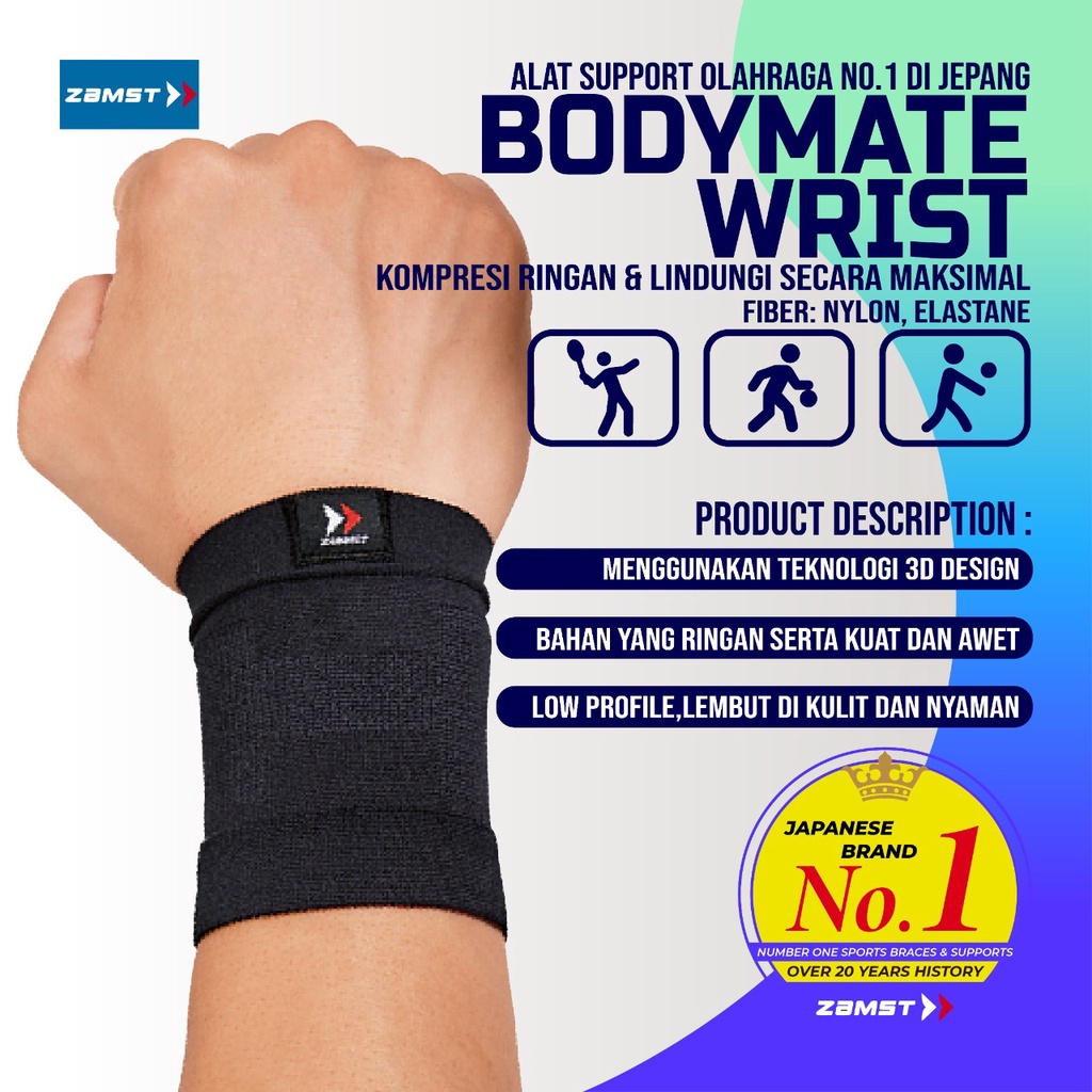 Wrist Brace Hand Brace Support Bodymate Zamst Japan | Shopee Malaysia