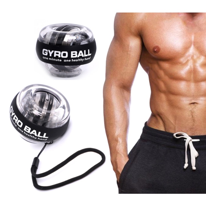 3H Gyro Ball Gyroscope LED Wrist Ball Power Gym Training Exercise Tool ...