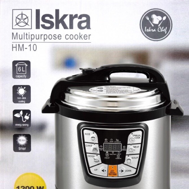 (ISKRA) 6L Electric Pressure Cooker Timer Rice Cooker (6KG)/Pressure ...