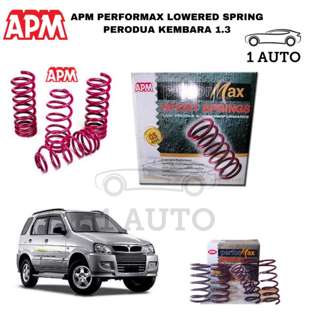 APM PERFORMAX LOWERED SPORT SPRING PERODUA KEMBARA 1.3 | Shopee Malaysia