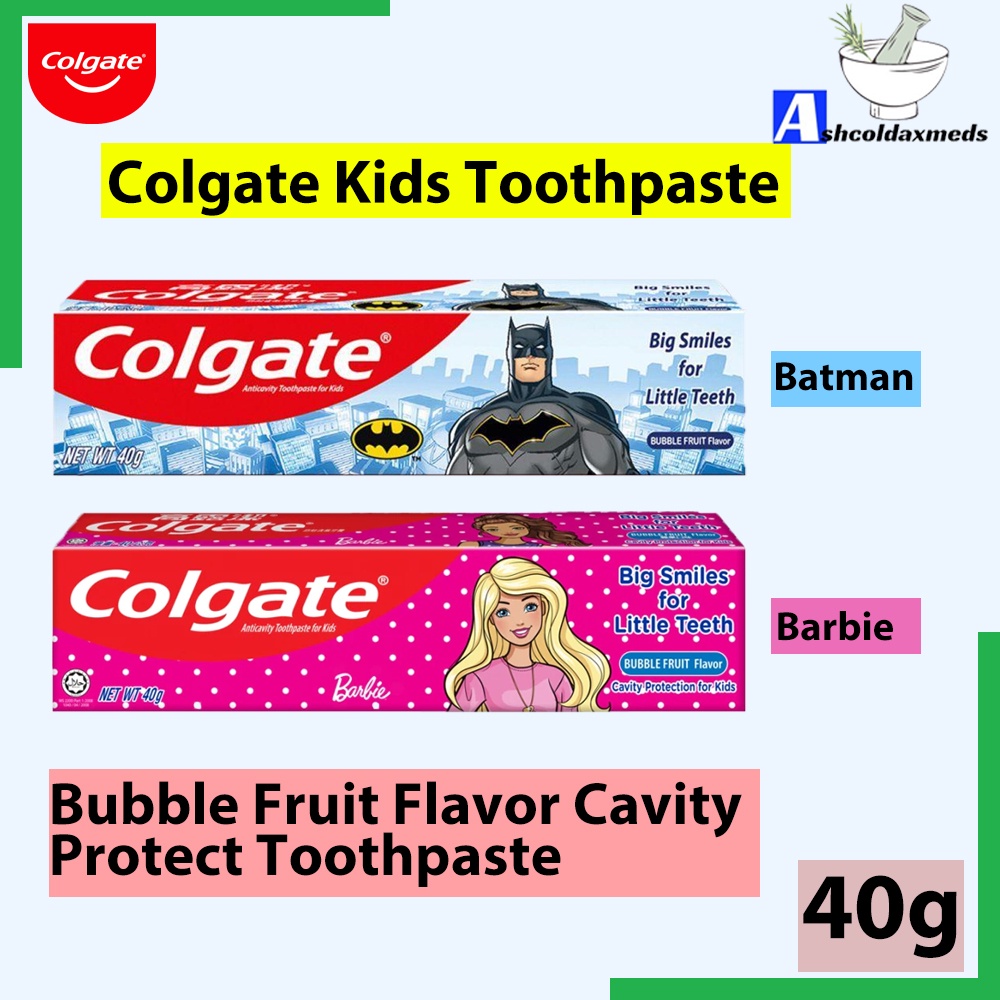 Colgate Kids Batman/Barbie Toothpaste 40g EXP09/2027 | Shopee Malaysia