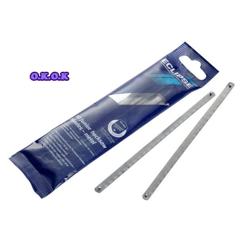 Eclipse 10pcs 6" Junior Hacksaw Blades - Metal 小型锯条 - 金属 Saw Bilah ...