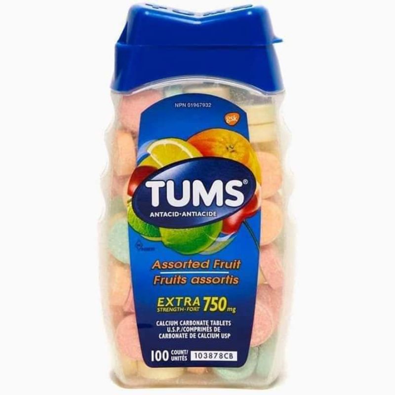 TUMS 🍊🍋🍓 Chewable tablets support stomach pain 🌸 Stock available in ...