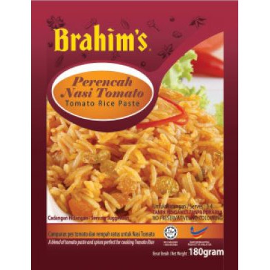 Brahim's Perencah Nasi Tomato 180g Rice Paste Brahim Brahims NCS Halal ...
