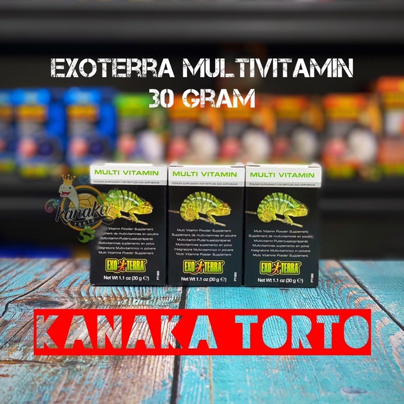 Exoterra Multivitamin 30gram Reptile Vitamin Torto Snake Sulcata ...