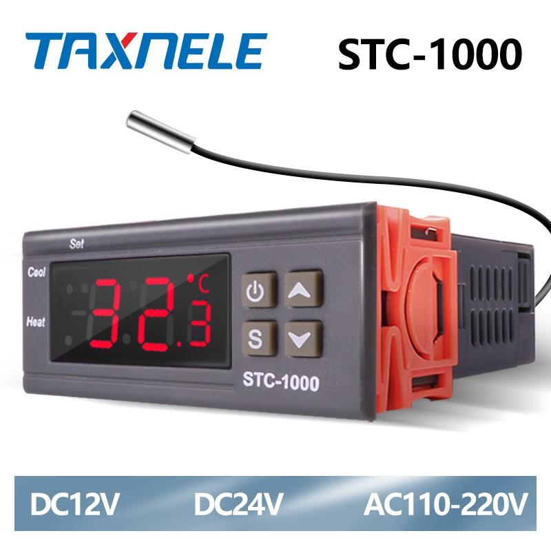 STC-1000 220V 12V 24V Digital Temperature Controller Thermostat ...
