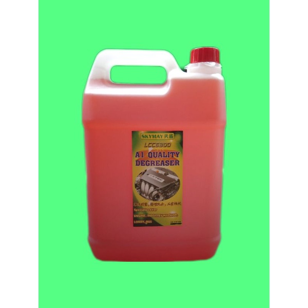 Engine degreaser alkaline base chemical use red 5 liter. | Shopee Malaysia