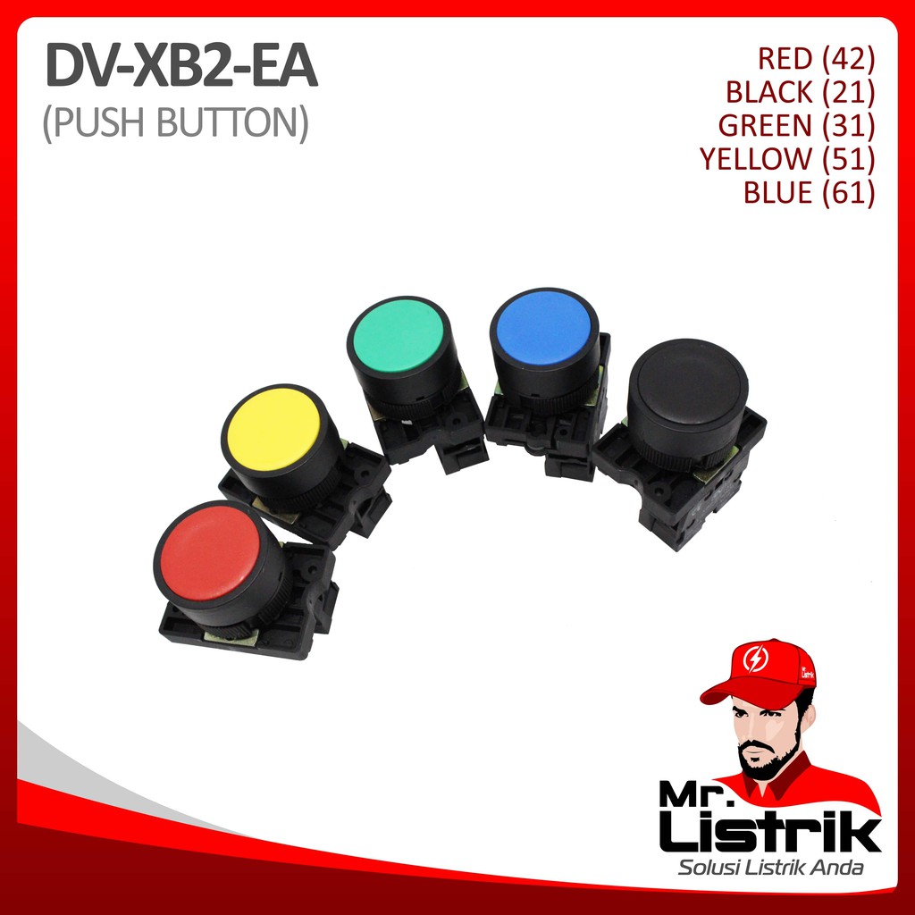 Plastic PUSH BUTTON 22MM / XB2-E | Shopee Malaysia