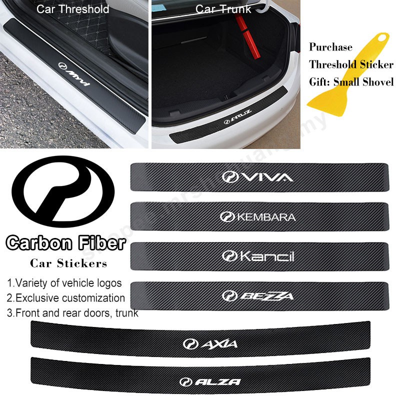 Perodua Car Door Sill Sticker For Perodua Viva Kembara Kancil Bezza ...