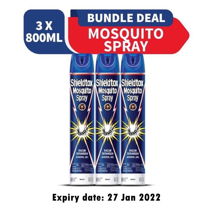 Shieldtox Mosquito Kill / Cockroach Kill Aerosol Spray (570ml / 600ml ...