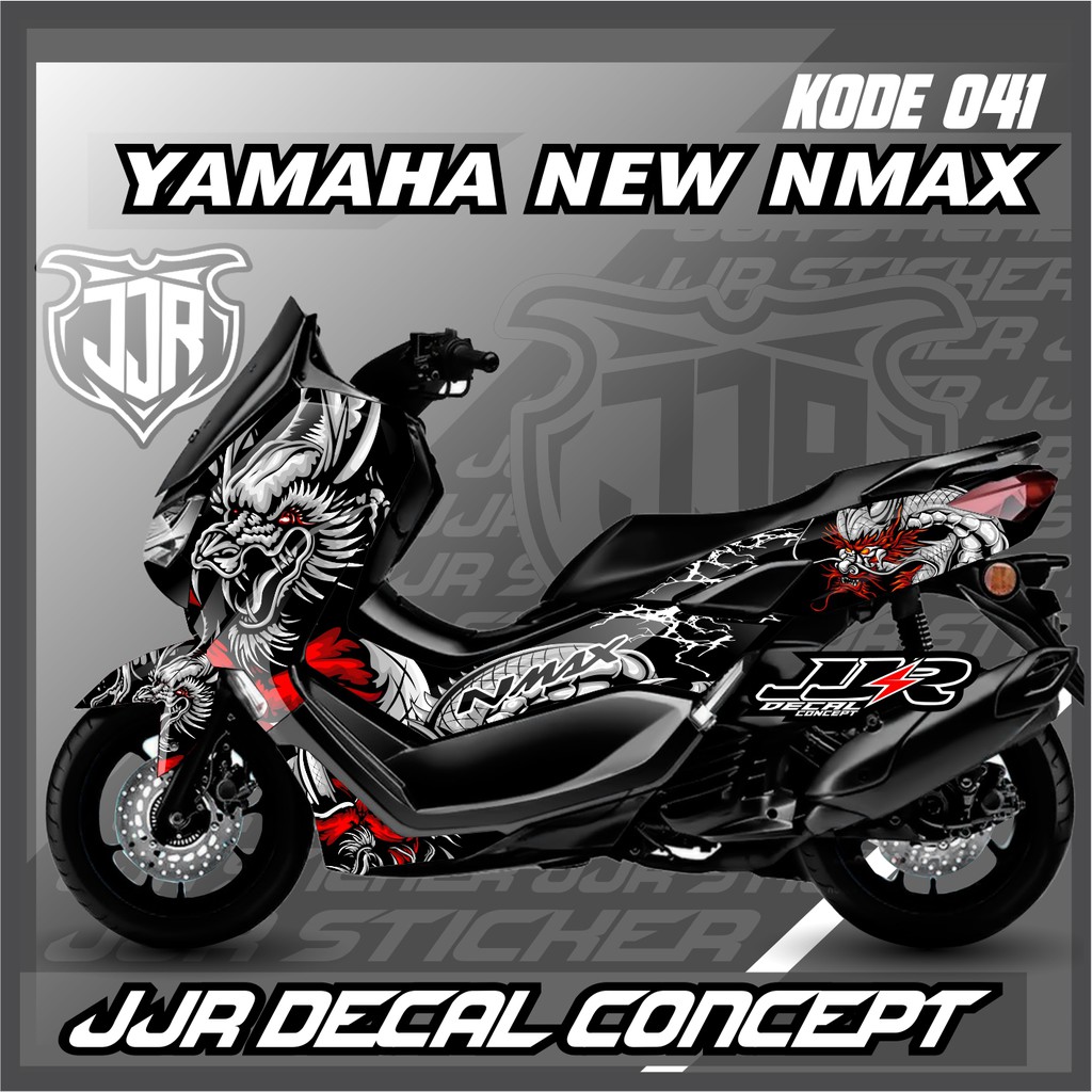 NEW NMAX 2020-2023 DECAL STICKER DRAGON MOTIF FULL BODY CODE 041, NEW ...