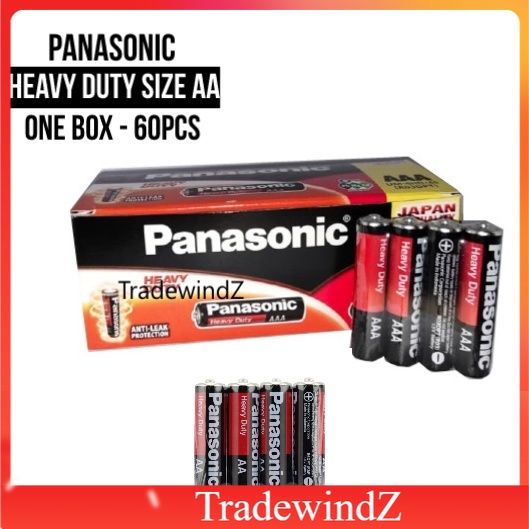 🔥 Panasonic Size AA / AAA Heavy Duty Bateri Saiz AA Battery Batteries 1.5V Panasonic Heavy Duty ...
