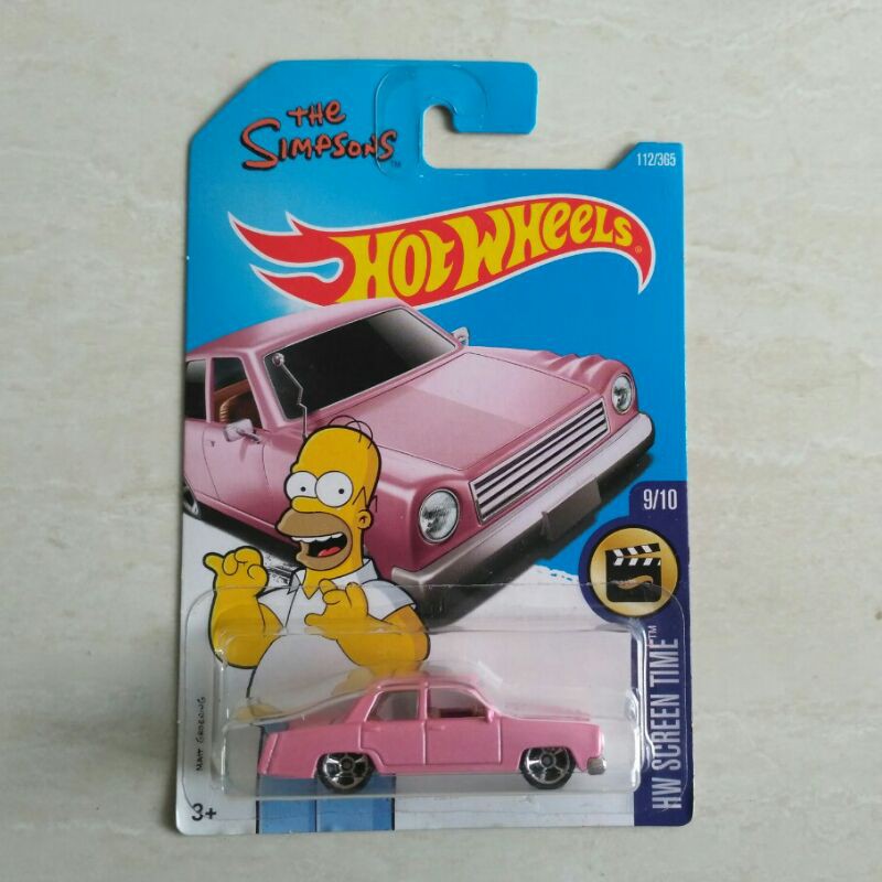 The Simpsons Family Cars (HW Screen Time) - Miniature Toy Car/Diecast ...