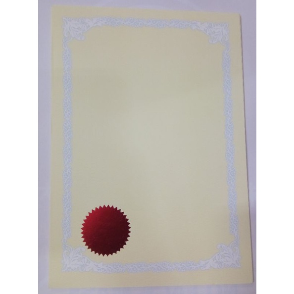 A4 kertas sijil 150gsm/10pcs per set (ada cop) | Shopee Malaysia