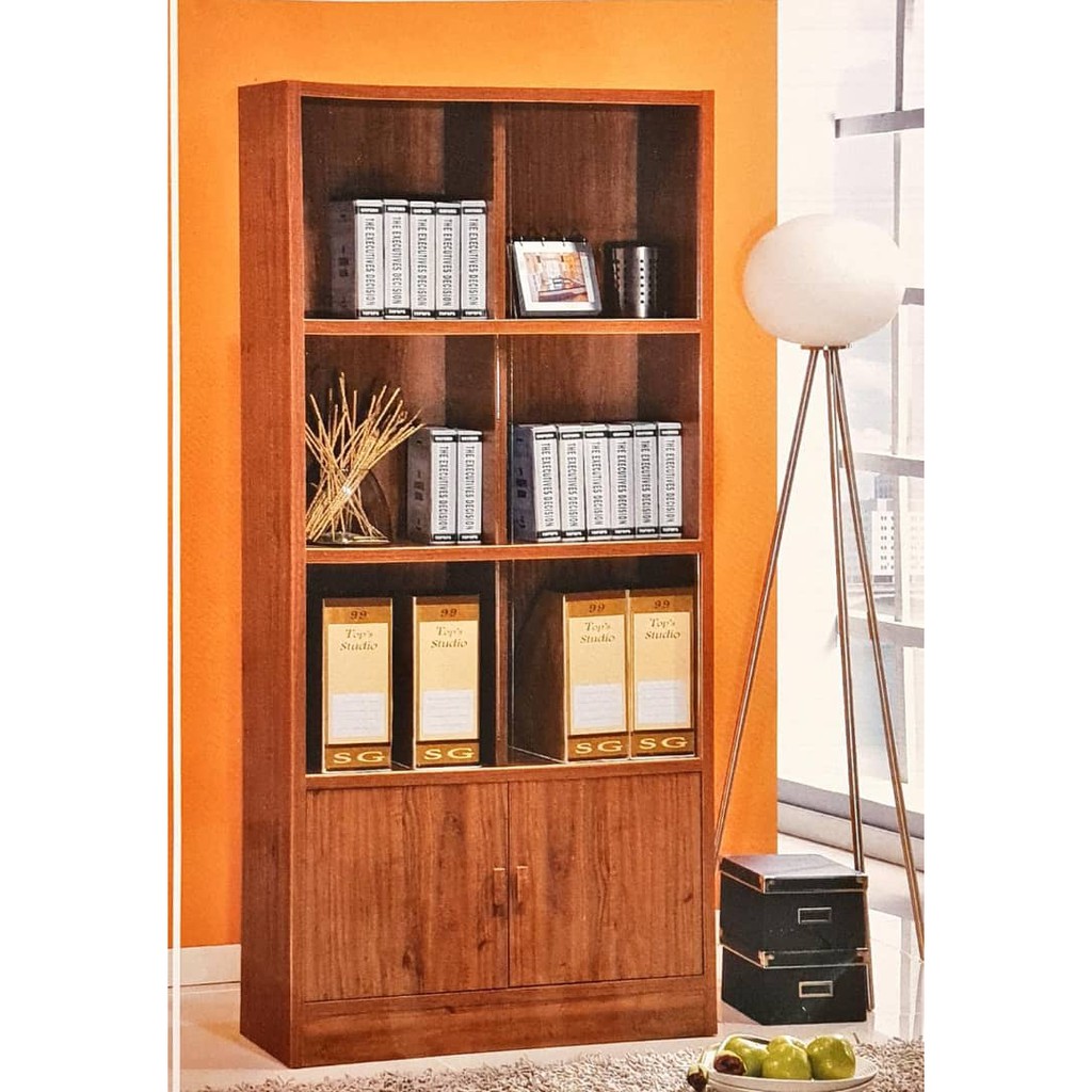 Bookcase with Sliding Glass Door | Shopee Malaysia