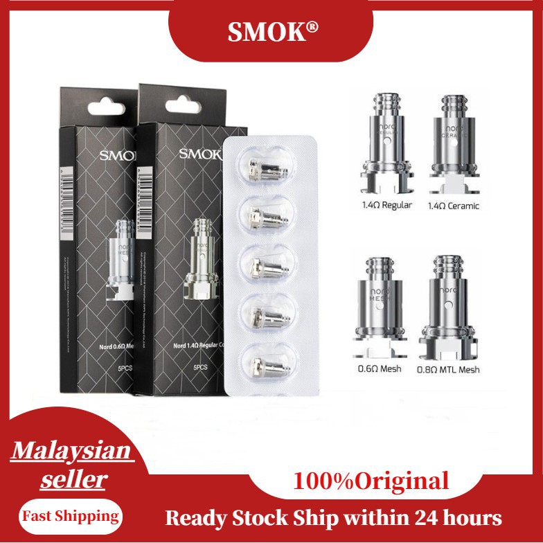 Original Smok Nord/Trinity Alpha 5pcs Occ Regular / Mesh / Ceramic / 0. ...