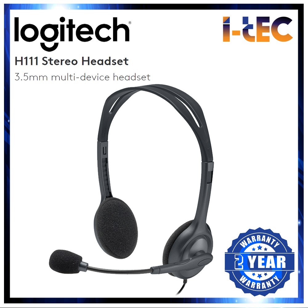 Logitech H111 Single Jack Stereo PC Headset | Shopee Malaysia