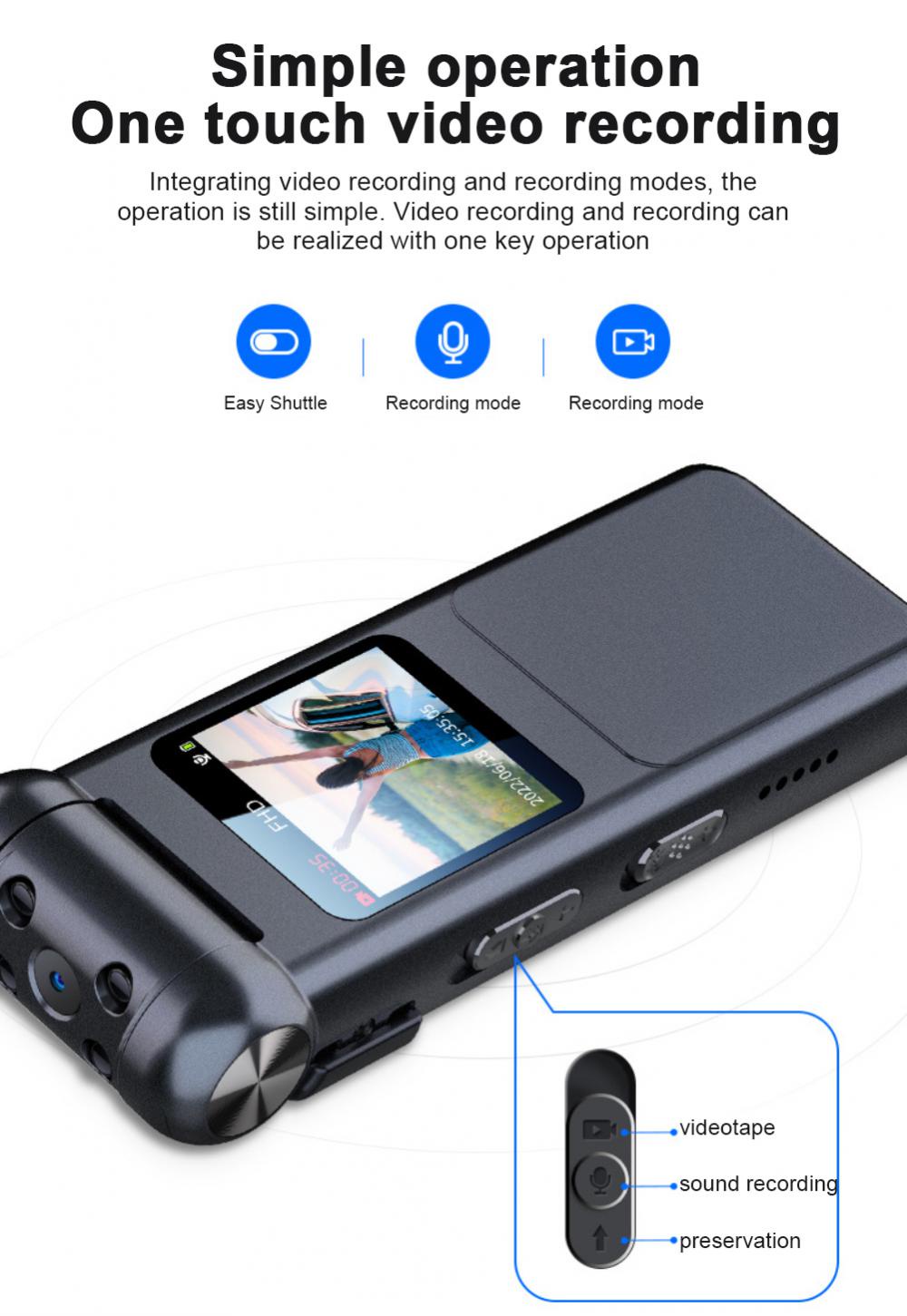 V18 HD DV/DVR Video Camera Recorder Infrared Night Vision Security Back ...