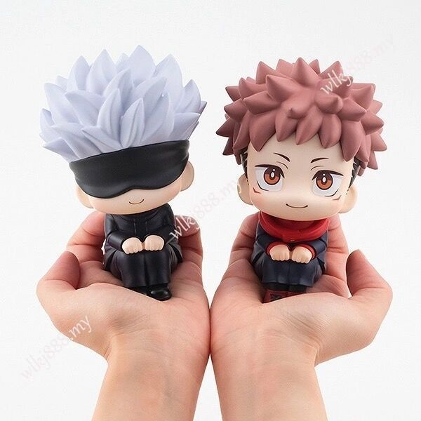 9cm Jujutsu Kaisen Action Figure Palm Sitting Yuji Itadori Gojo Satoru ...
