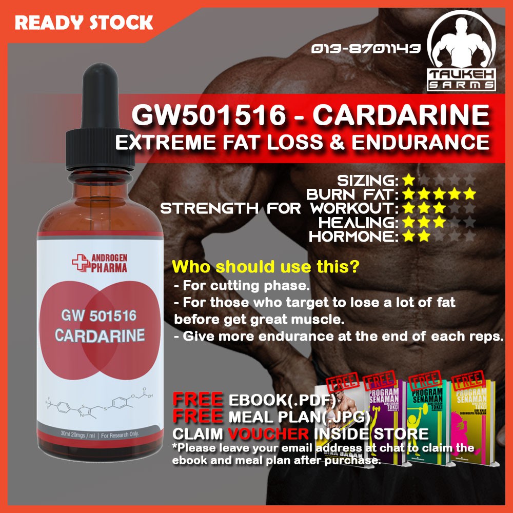 GW 501516 Cardarine 30ml Sarms Liquid Androgen Pharma - SARM Weight ...