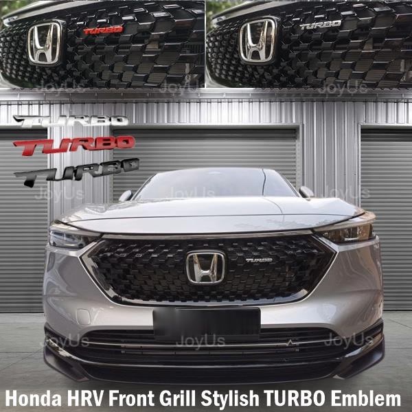 Honda HRV Front Grill Stylist 3D Metal TURBO Emblem Car Emblem | Shopee ...