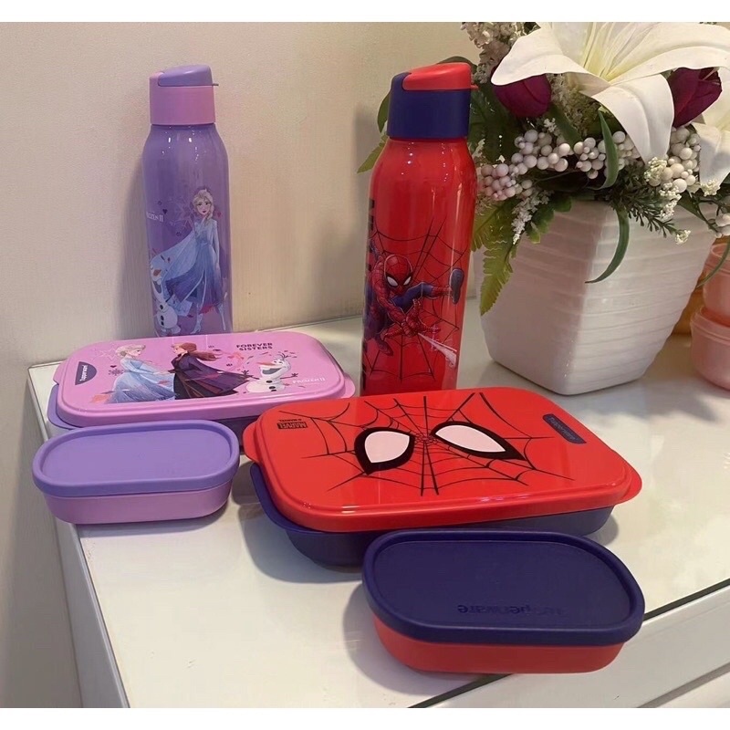 (Ready stock)🔥Tupperware 🔥Disney Frozen /Tupperware Marvel Spider man ...