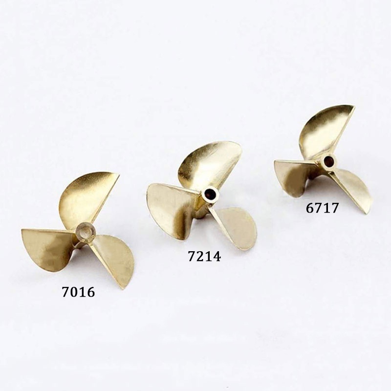 Rc Boat Propeller 67/70/72mm 3 blades Copper Prop Screw For 6.35mm 1/4 ...