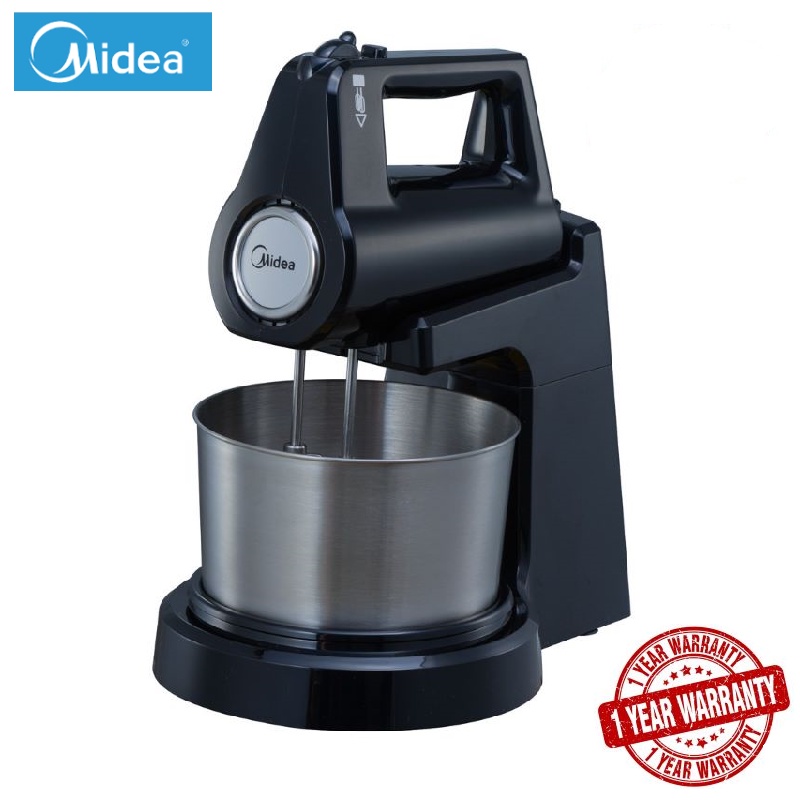 Midea 2.5L 5 Speed Stainless Steel Stand Mixer SM0293 (400W) | Shopee ...