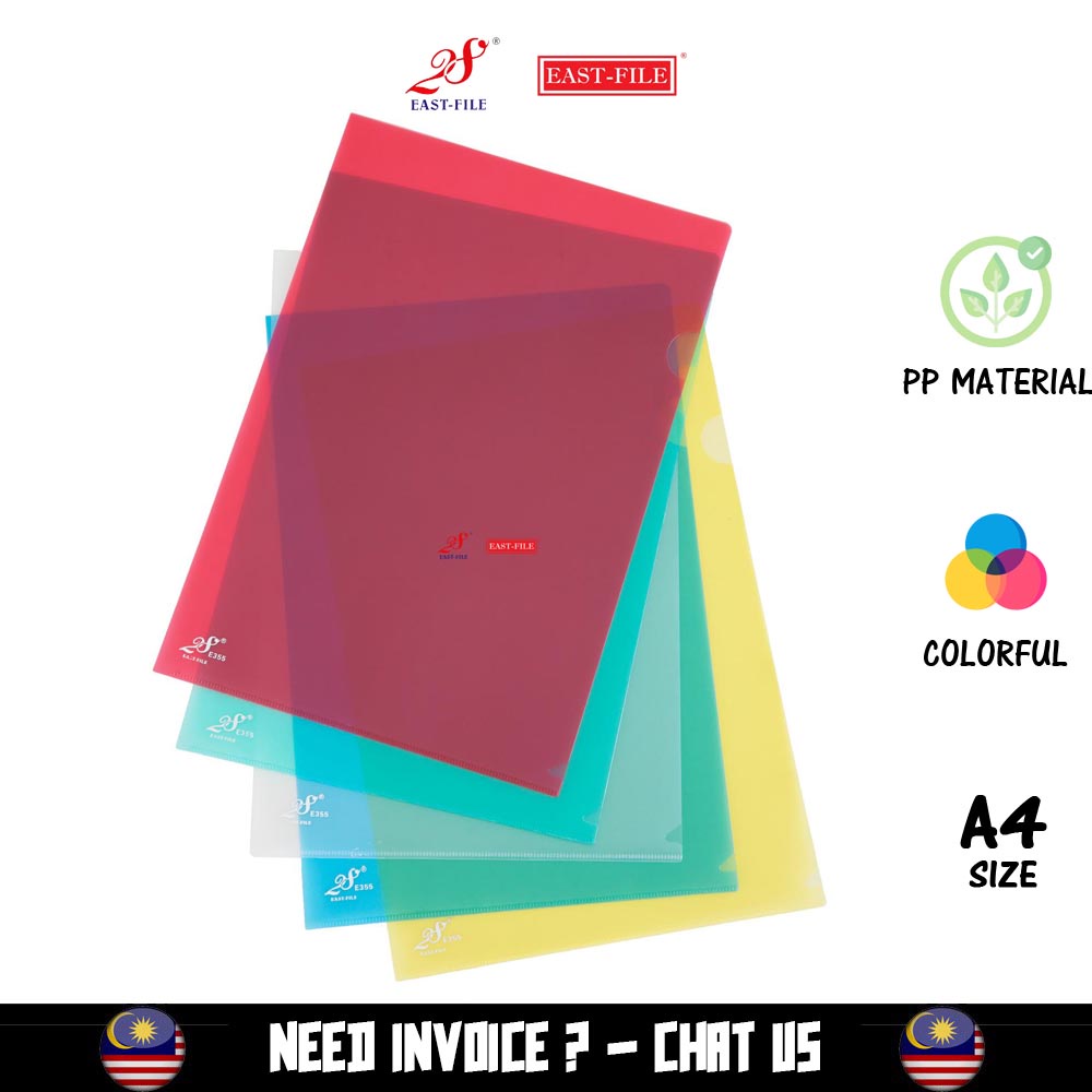 PP A4 L Shape File(EXTRA THICK) / L Shape Fail Tebal Folder Buka Tepi L ...