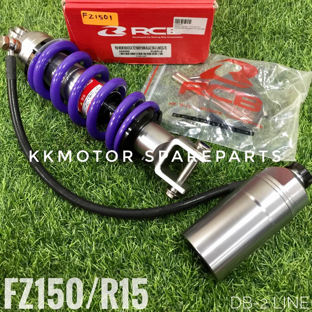 💯RCB DB2 LINE FZ150I R15 M-SLAZ 265mm / GSX150 GSX 280mm / KRR 260mm MONOSHOCK REAR ABSORBER ...