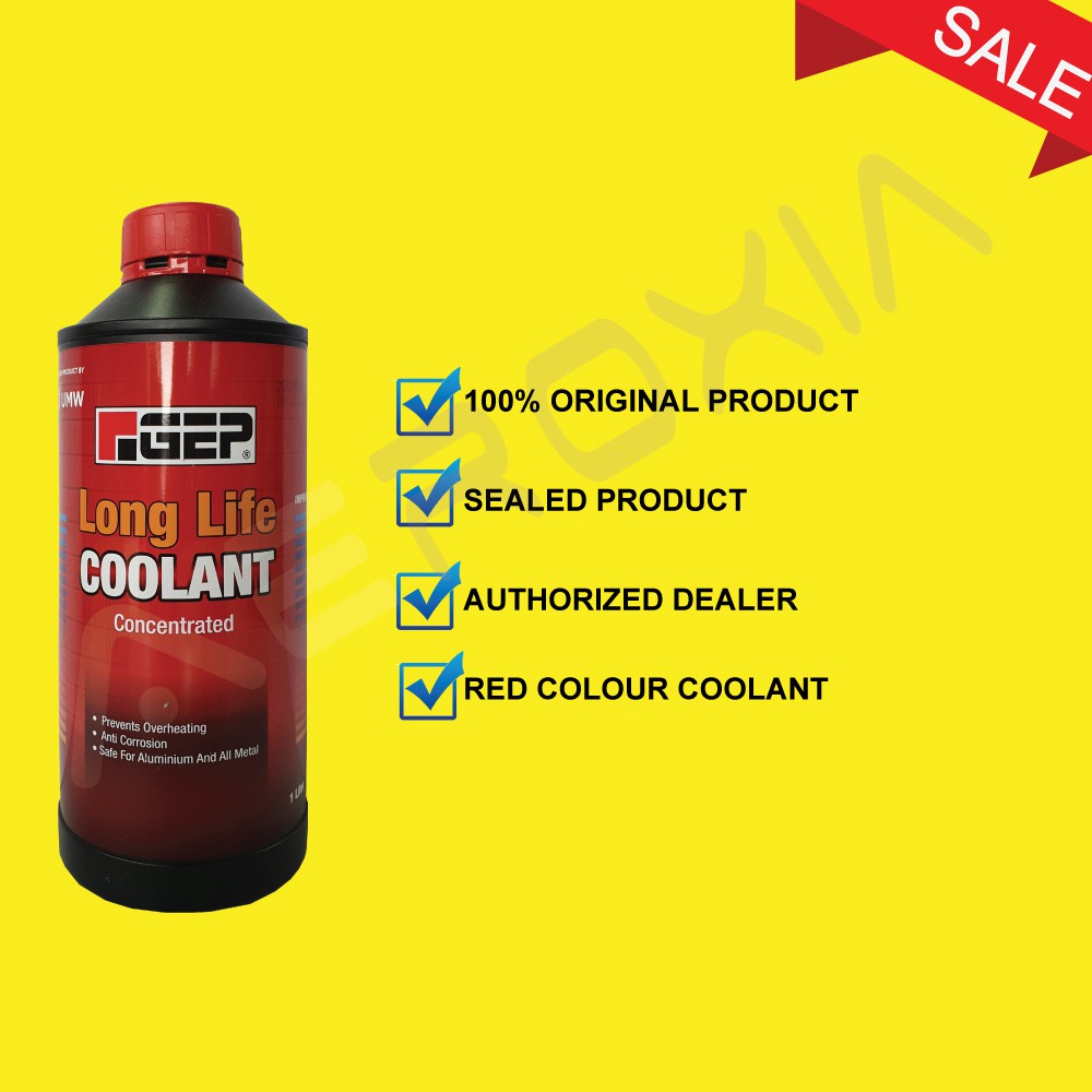 GEP UMW TOYOTA LONG LIFE COOLANT RED 1L | Shopee Malaysia