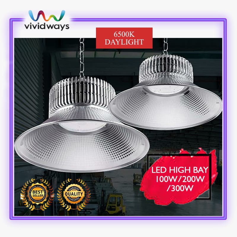 K2 VIVIDWAYS LED HIGH BAY (build in LED) 100W,200W,300W 6500K DAY LIGHT ...