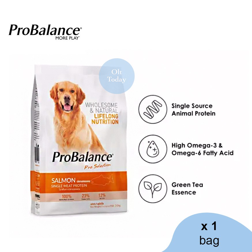 ProBalance 3kg Salmon Adult Dry Dog Food [makanan anjing] | Shopee Malaysia