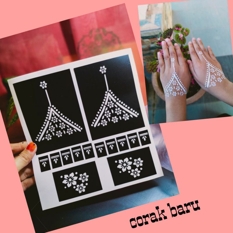 🌟stiker/sticker inai tampal mudah pakai/readystok🌟 | Shopee Malaysia