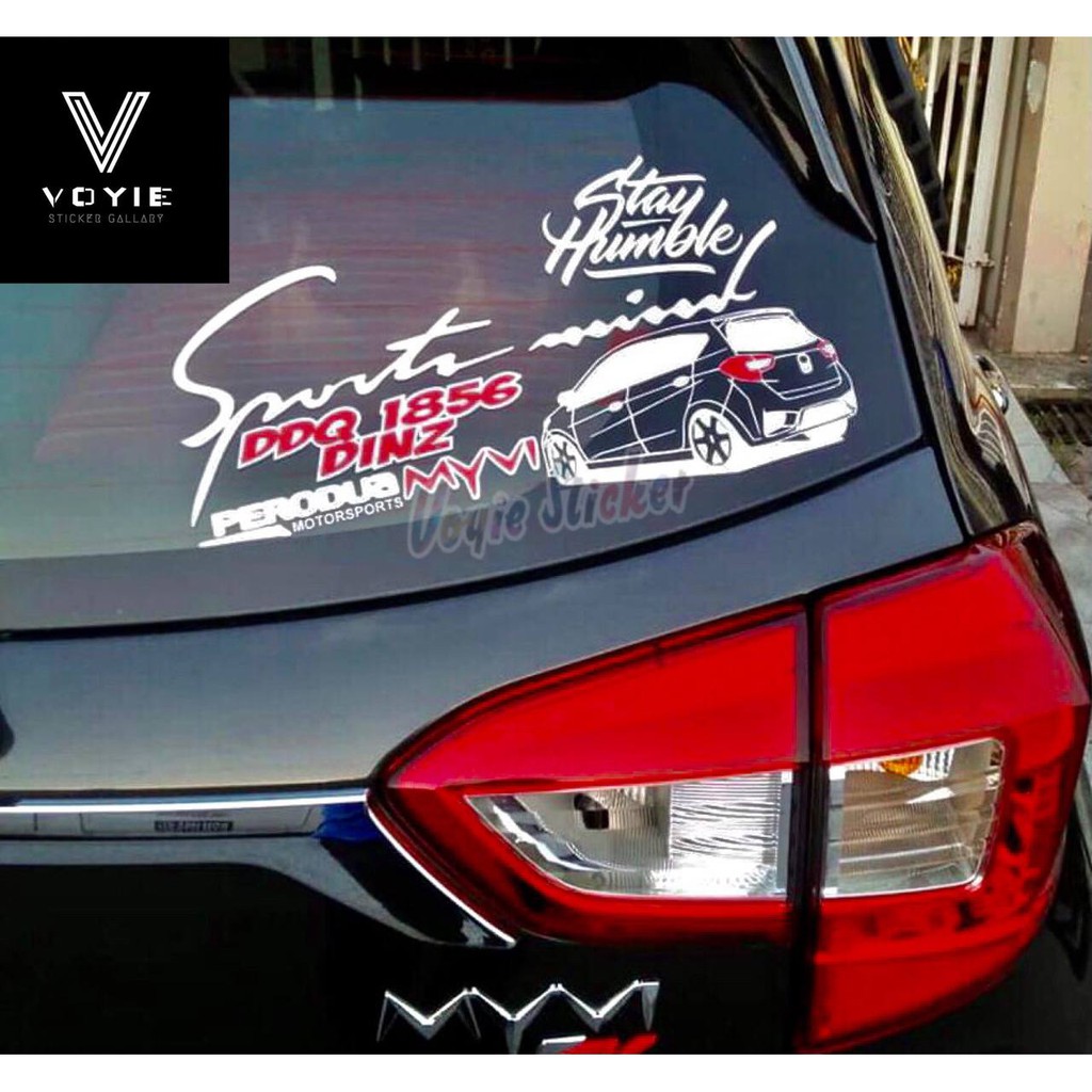 Sticker sport mind/sticker myvi/sticker alza/sticker perodua/sticker ...