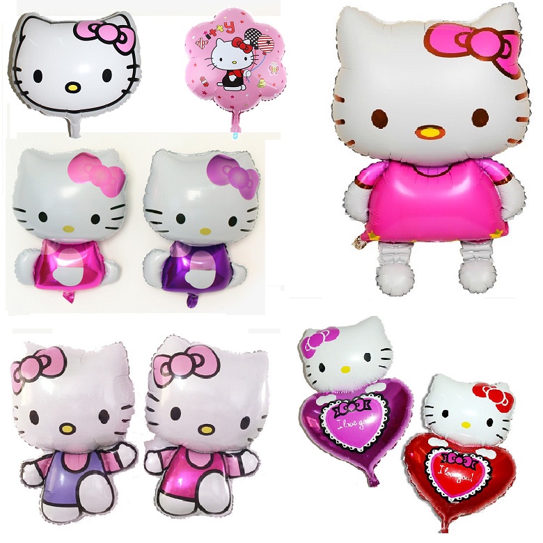Hello Kitty foil balloon ultra large medium small birthday decoration ...
