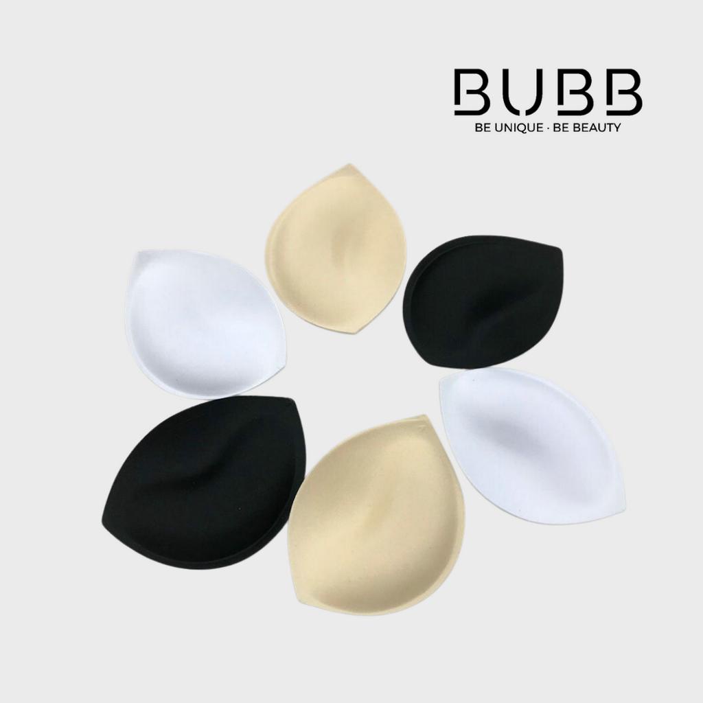 1 Pair Thick Inserts Sponge Sport Bra Removable Push Up Half Cup Women Perempuan 厚水饺胸垫 (BUBB ...