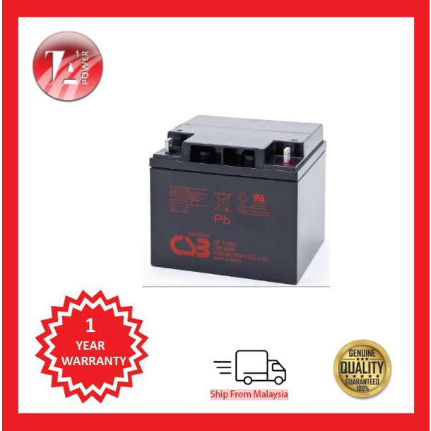 CSB BRAND GP12400 12V 40AH BATTERY | Shopee Malaysia