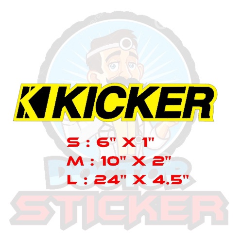 STICKER KICKER SOUND AUDIO PROTON PERODUA HONDA DESIGN | Shopee Malaysia