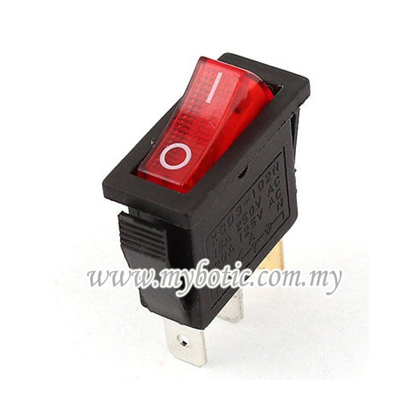 SPDT Rocker Switch 3 Pins (with Red LED) | Shopee Malaysia