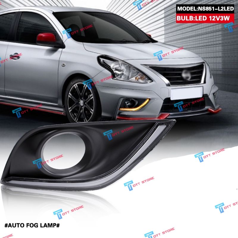 NISSAN ALMERA Daylight 2015 - 2018 FOG LAMP COVER DAYLIGHT Almera 2014 ...